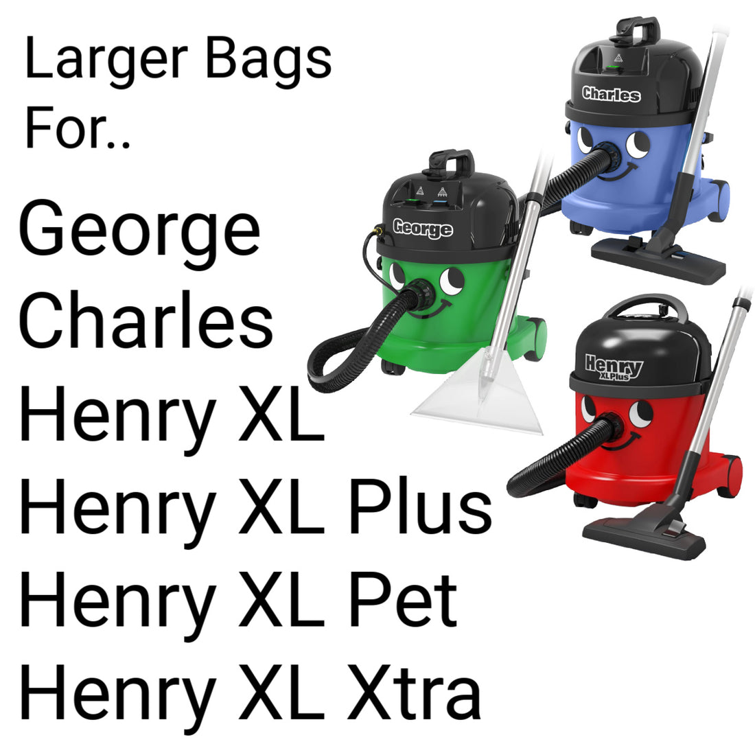 Henry XL Bags XL Plus XL Pet XL Xtra & Numatic George NVM-2BH – Henry Bags